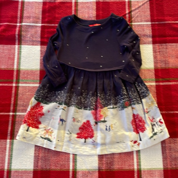 Joules | Dresses | Joules Winter Scene Holiday Dress 92m | Poshmark